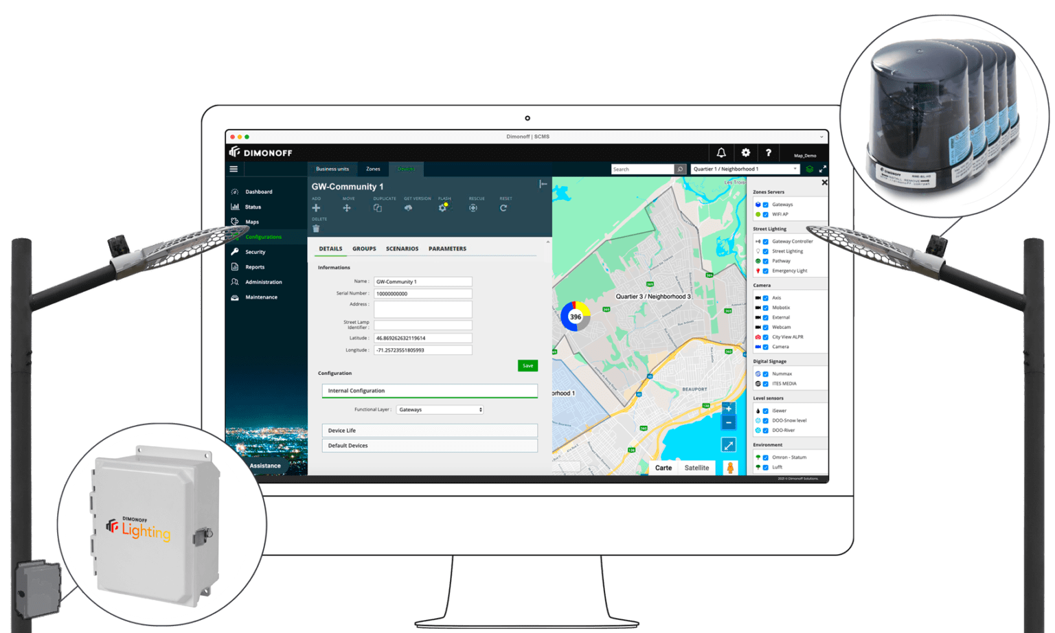 Smart Street Lighting Control Made for Smart Cities - Dimonoff