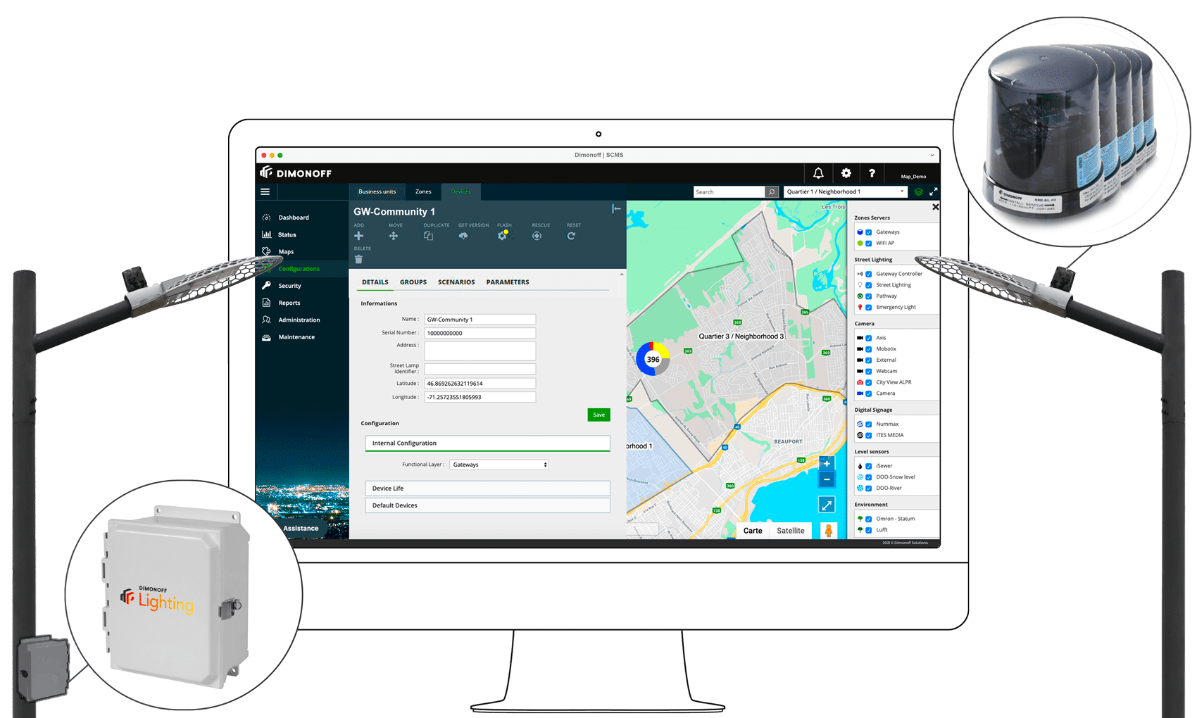 Smart Street Lighting Control Made for Smart Cities - Dimonoff